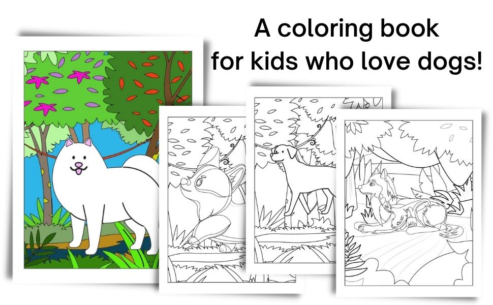 Dog Days of Summer Coloring & Activity Book for Kids Ages 4-8: Summer ...