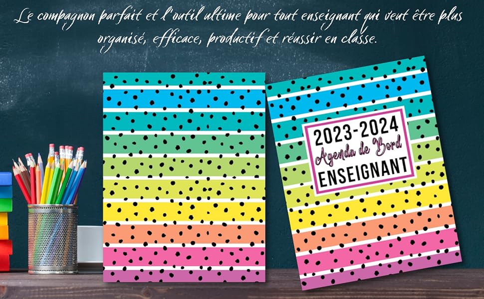 Agenda de Bord Enseignant 2023/2024: Cahier de Planification de Cours Pour Les Professeurs ...