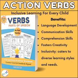 Verbs Action Words: Parts Of Speech - Fun and Easy Grammar Workbook ...