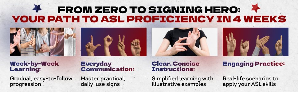 American Sign Language for Beginners: 4-Week Comprehensive ASL Guide to ...
