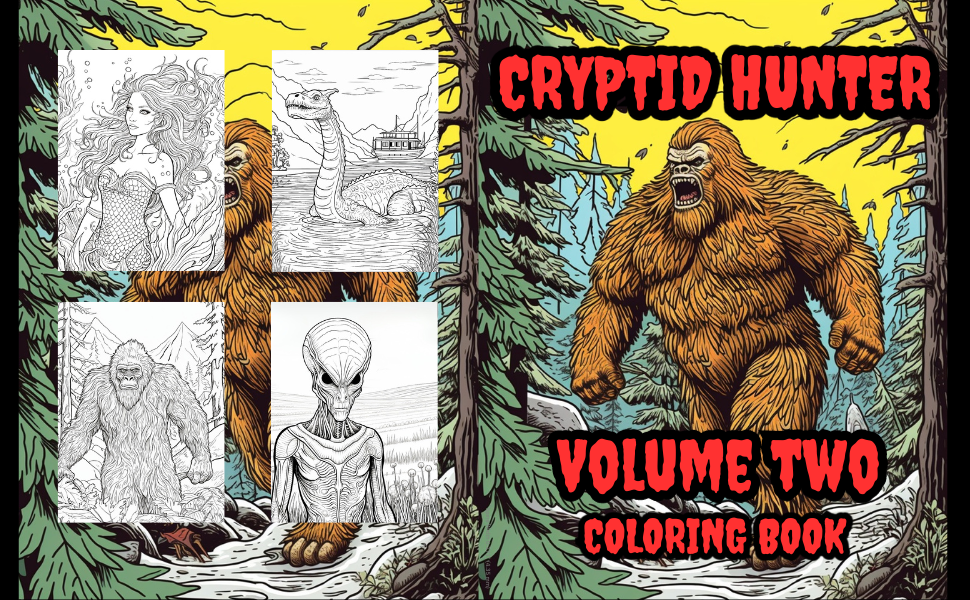 Amazon.com: Cryptid Hunter: A Coloring Expedition into the Realm of Mythical Creatures for Kids ...