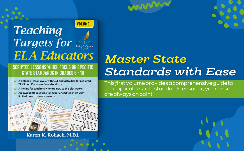 Amazon.com: Teaching Targets for ELA Educators, Volume I (English ...