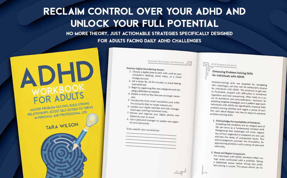 ADHD Workbook for Adults: Master Problem-Solving, Build Strong ...