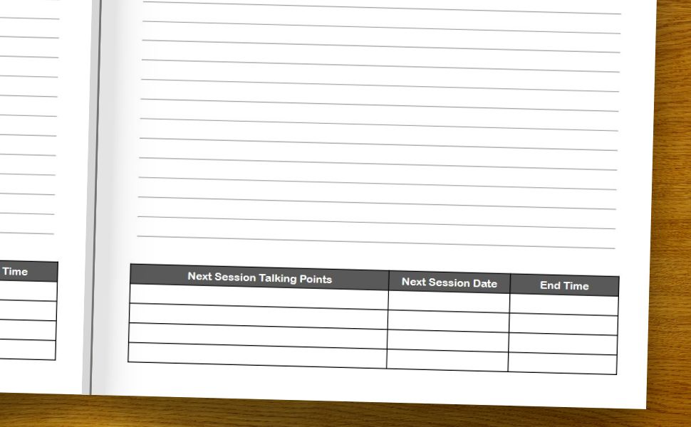 Session Notes Notebook: Notebook for Therapist Counselors Coaches and ...