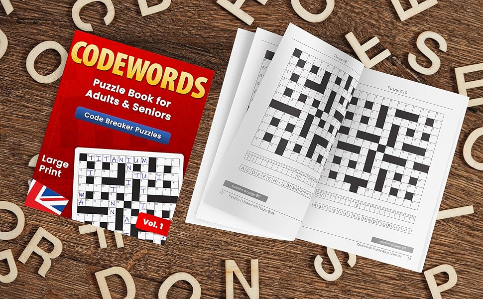 Codewords Puzzle Book for Adults and Seniors: Code Breaker Puzzles Large Print: Amazon.co.uk ...