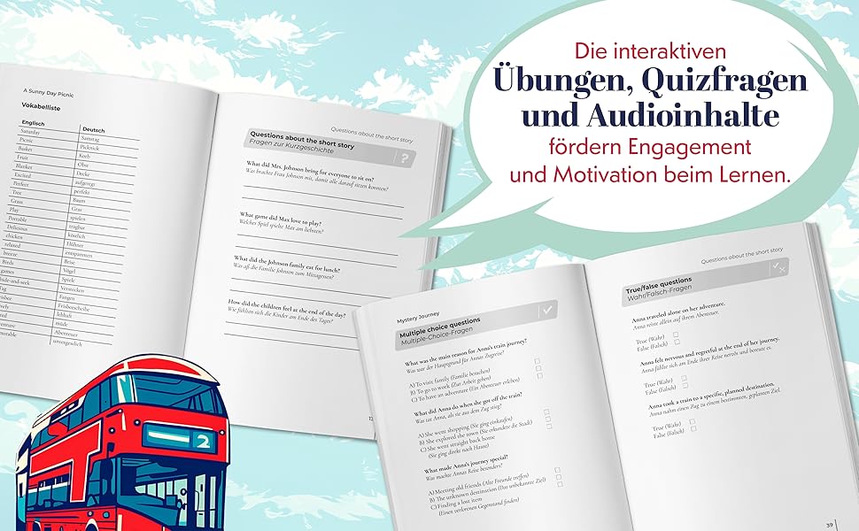 Englisch für Erwachsene – Lernen leicht gemacht! 52 zweisprachige Kurzgeschichten für Alltag ...