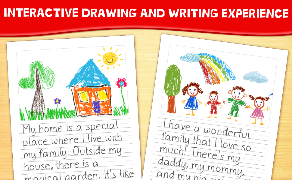 Kindergarten & 1st Grade Writing Paper With Blank Picture Space ...