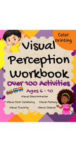 Visual Perception Workbook : Activity Book to Exercise and Improve Discrimination, Tracking ...