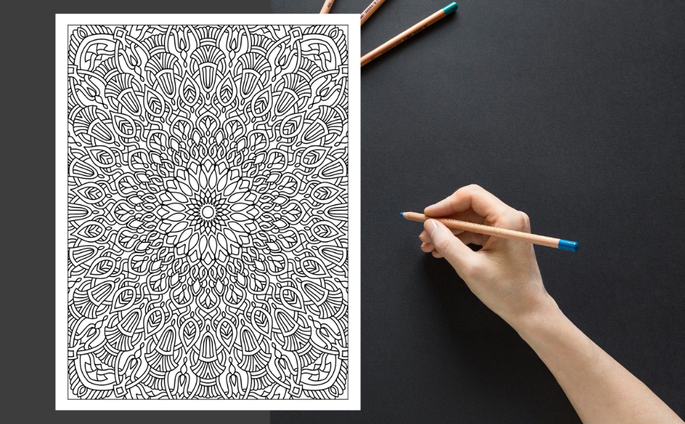 Amazon.com: Intricate Patterns : An Adult Coloring Book: For Relaxation ...