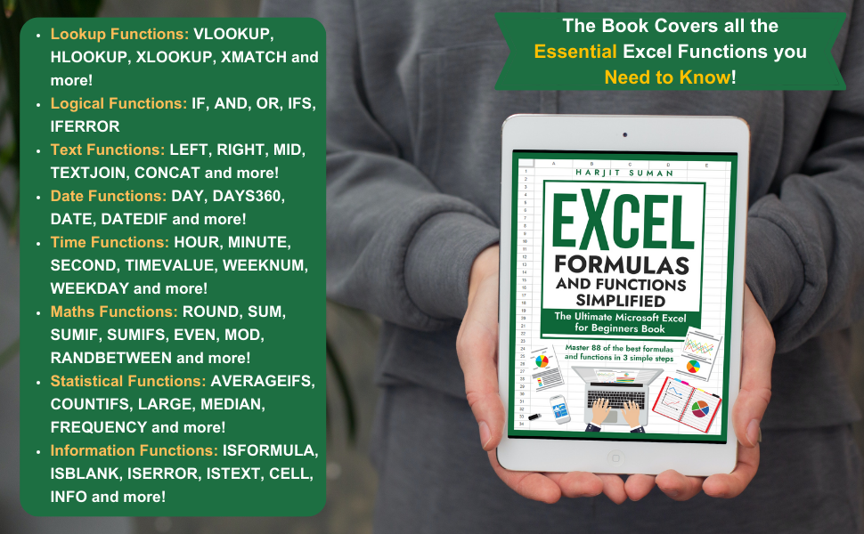 Excel Formulas and Functions Simplified: The Ultimate Microsoft Excel for Beginners Book to ...