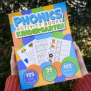 Phonics Activity Book for Kindergarten: Learn to Read, Spell, and Write ...