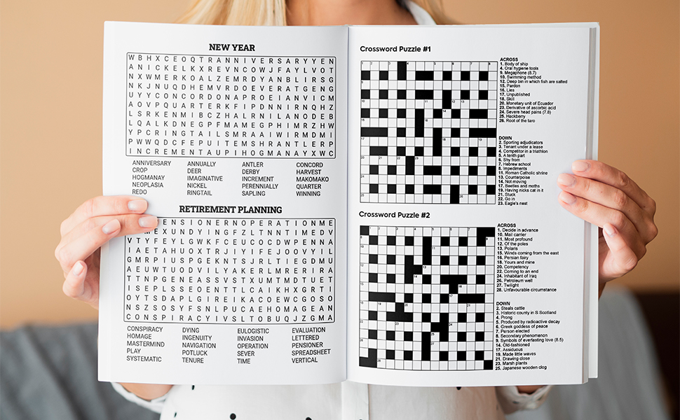 Amazon.com: Mixed Puzzle Book For Adults: Mixed Puzzles for Seniors And Adults Including ...