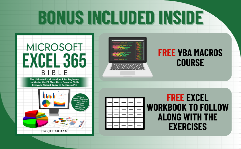 Microsoft Excel 365 Bible: The Ultimate Excel Handbook for Beginners to ...