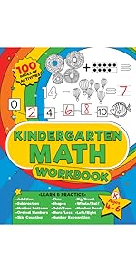 Kindergarten Math Workbook: 100 pages of kindergarten math activities ...