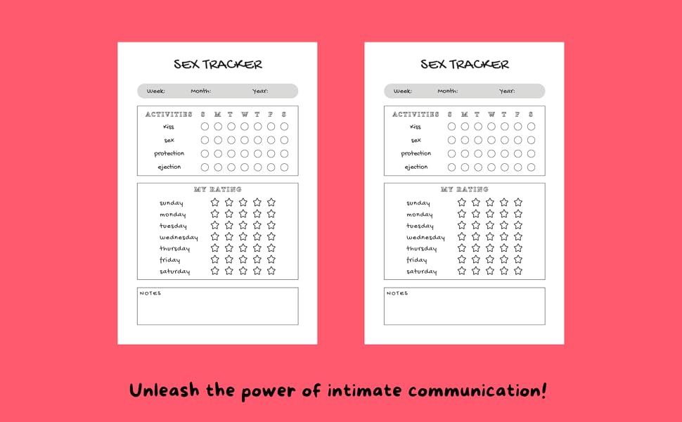 Sex Tracker The Ultimate Guide For Monitoring Your Sexual Experiences 150 Pages 6x9 Inch