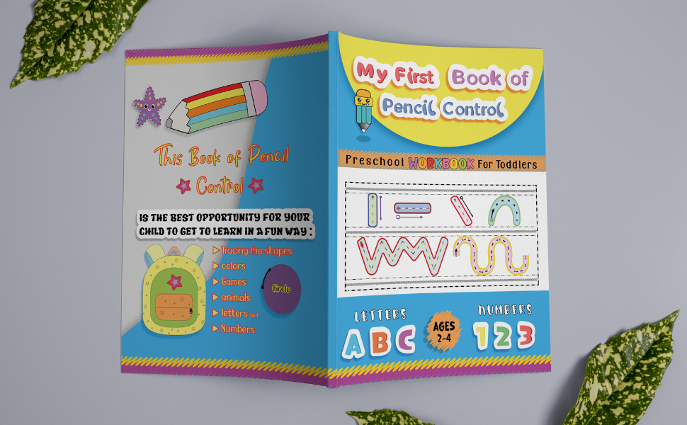My First Book of Pencil Control Preschool Workbook For Toddlers Age 2-4 ...
