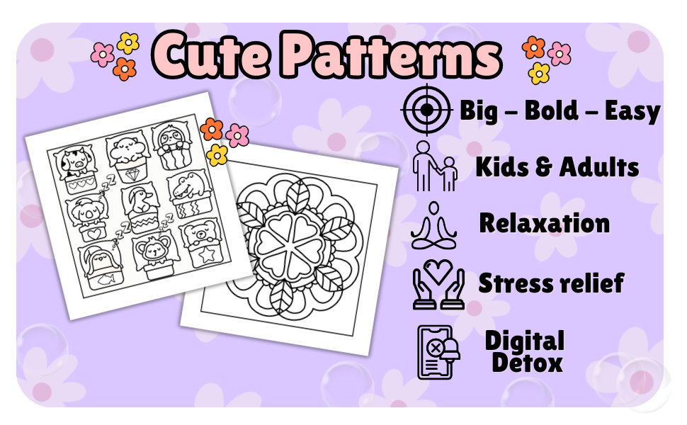 Amazon.com: Bold and Easy Comfy & Cozy Patterns Coloring Book (Bold and ...