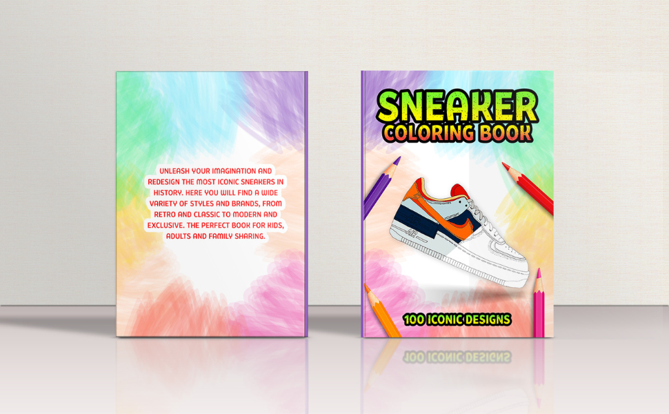 Amazon.com: Sneaker Coloring Book: 100 iconic designs for adults and ...