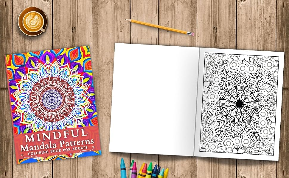 Amazon.com: Mindful Mandala Patterns Coloring Book for Adults: Adult Coloring Book with Stress ...