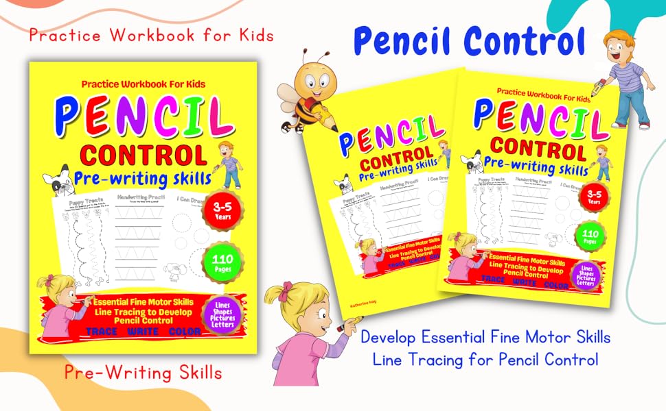 Pencil Control, Pre-Writing Skills Workbook: Essential Fine Motor ...