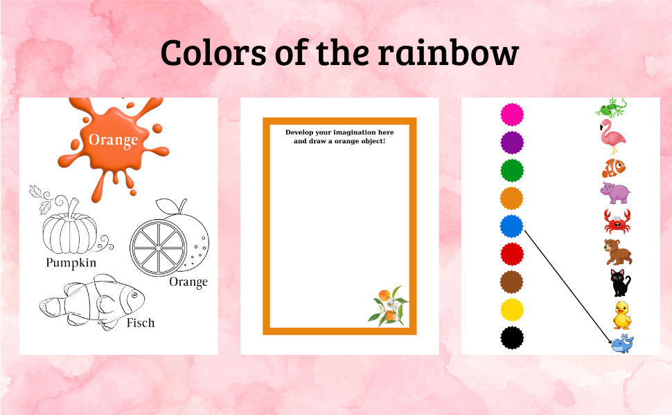 ABC, 123 and Colors Coloring Book: Learn through the pages - animals ...