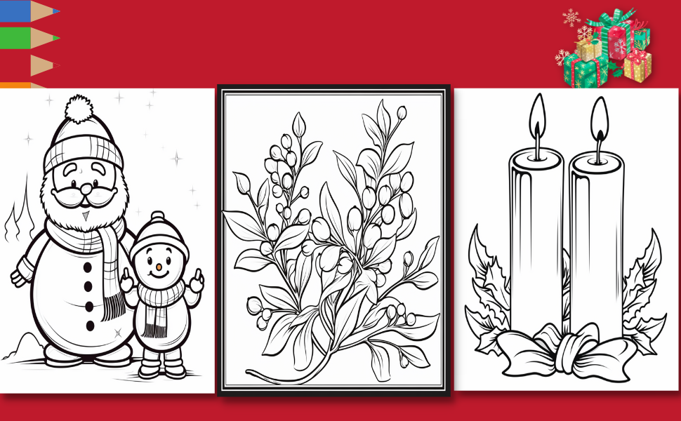 Amazon.com: Easy Christmas Coloring Book 2023: A delightful collection ...