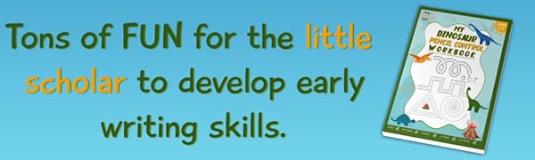 Amazon.com: My Dinosaur Pencil Control Workbook – Ages 3-5: First ...