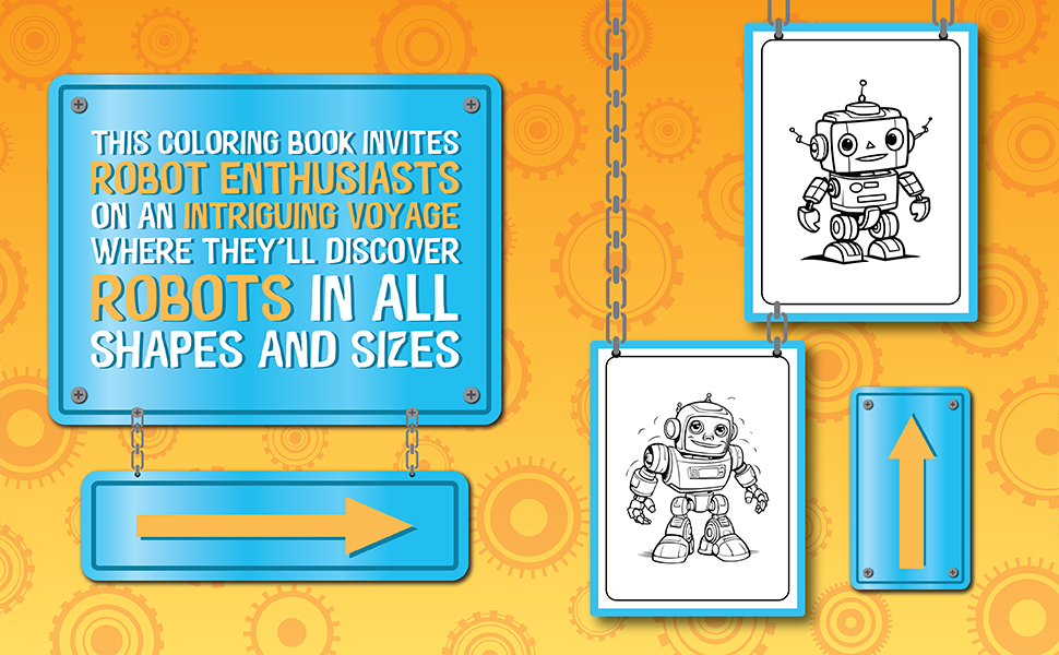 Robot Coloring Book for Kids: 50 Robotic Characters to Color for Kids ...