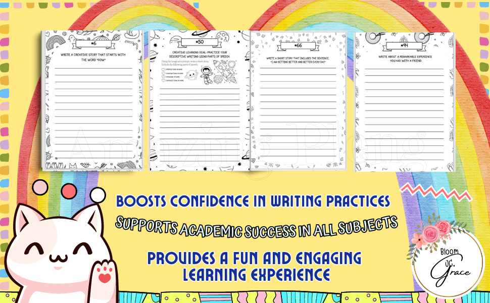 Amazon.com: 100 Writing Prompts for Kids Ages 8-12: Promotes a Fun ...