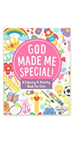 A Coloring & Activity Book for Girls: God Made Me Special!: 30 Pages of ...