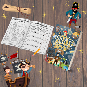 Pirate Activity Book For Kids: A Fun Filled Pirate Themed Coloring and ...