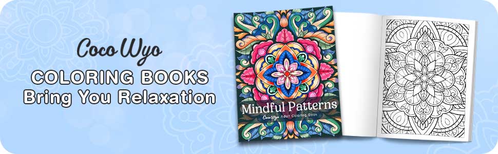 Amazon.com: Mindful Patterns: Adult Coloring Book with Easy and Relieving Mandala Style Pattern ...