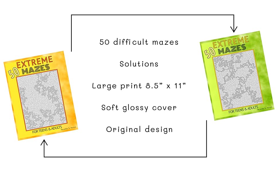 Extreme Mazes for Teens and Adults: 50 Difficult Mazes | Part 2 | Hard ...