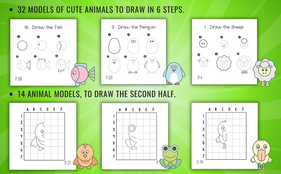Learn To Draw For Kids From 3 Years: Step by Step Drawing Guide For ...