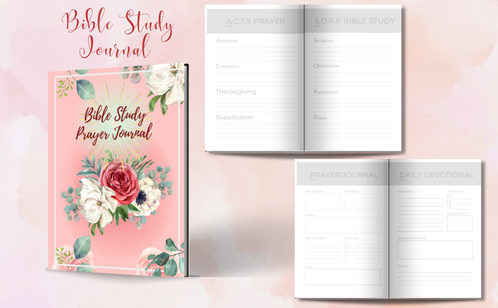 Bible Study Prayer Journal for Women: Prayer, Praise, and Thank You Guide Women's Christian ...