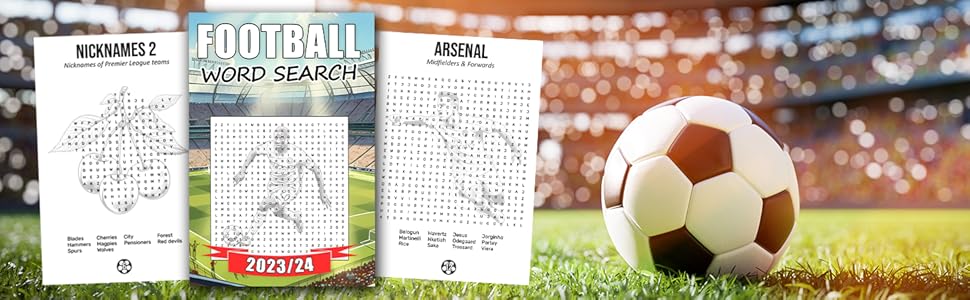 Football Word Search: Premier League 2023/24 Edition: Football Word ...