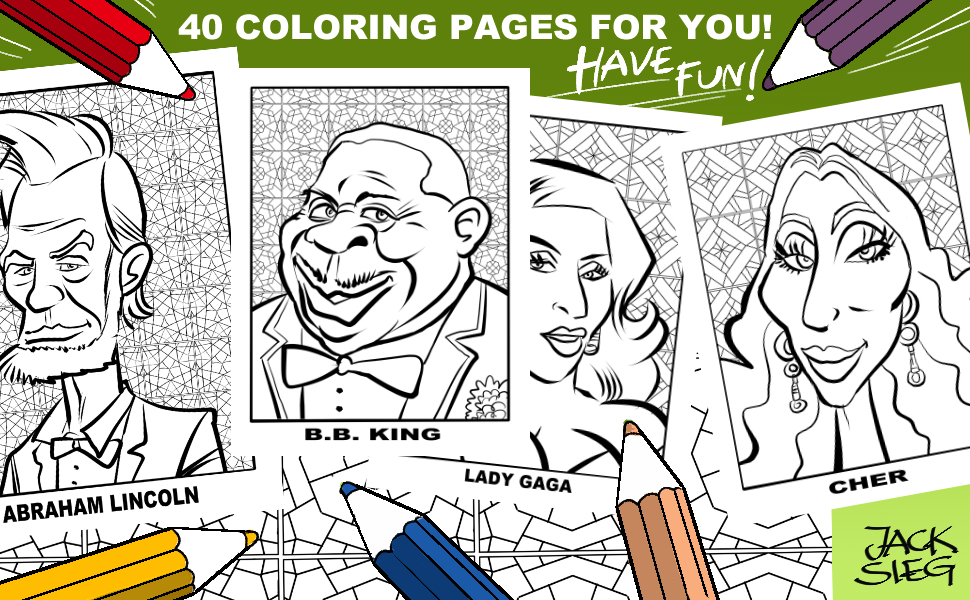 Amazon.com: Famous People Coloring Book For Adults Vol.2: Memory ...