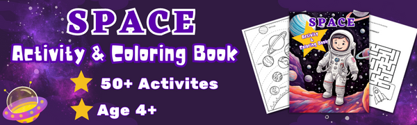 Space Activity and Coloring Book: For kids... by Toes, Twinkle