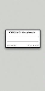 CODING Notebook: Code Workbook, Ideal for Software Developers, Engineer ...