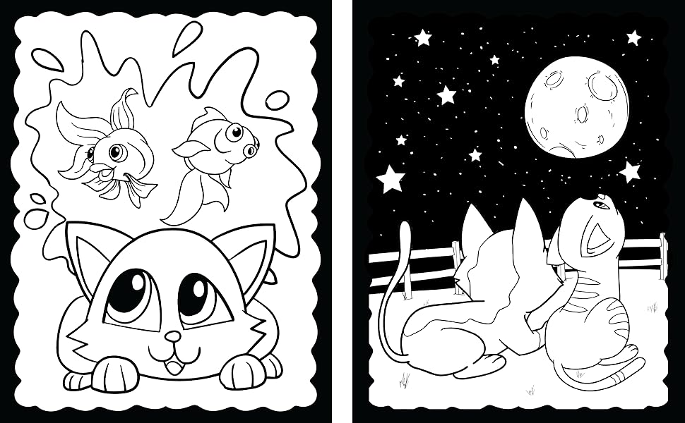 Purrfectly Adorable Cat Coloring Book: Cute Cat Coloring Book: Chadwick ...