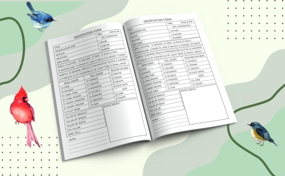 Bird Watching Log Book: Birding Journal and Notebook for Birders and Bird Watchers to Record ...