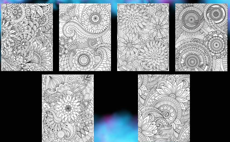 Amazon.com: Amazing Patterns Adult Coloring Book: Featuring 54 Beautiful & Relaxing Pattern ...