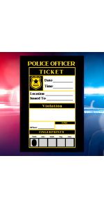 Kids Police Officer Ticket Book for Police Officer Imaginary Play ...