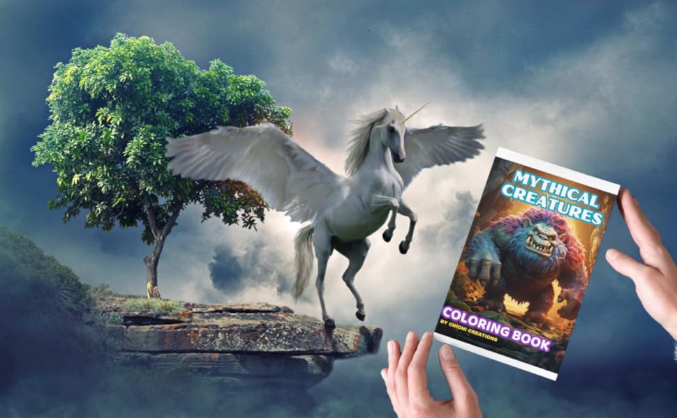 Amazon.com: MYTHICAL CREATURES COLORING BOOK: Fantasy creatures: dragons, centaurs, minotaurs ...