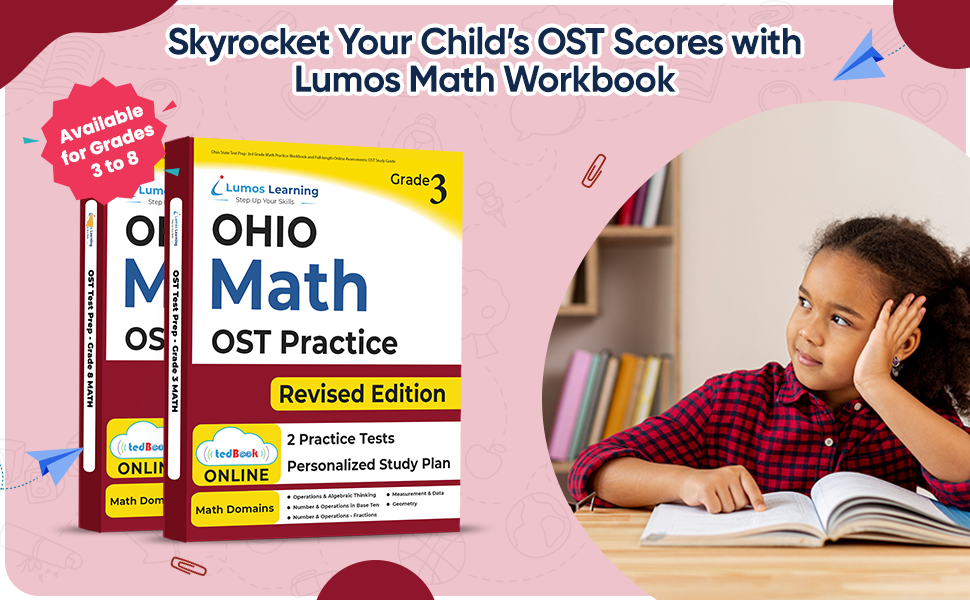 Ohio State Test Prep: 5th Grade Math Practice Workbook and Full-length ...