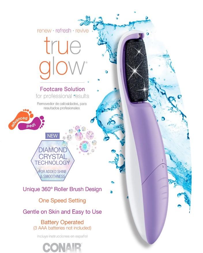 Amazon.com : True Glow by Conair Battery Operated Pedicure Callus ...