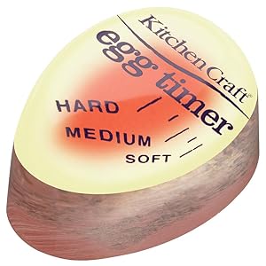 KitchenCraft Boiled Egg Timer with Colour Changing Heat Sensitive ...