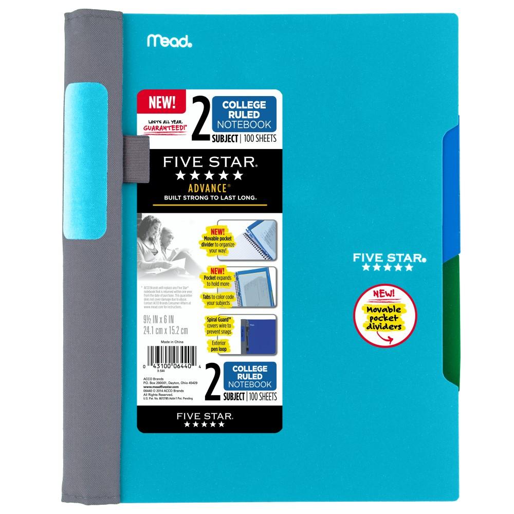 Amazon Five Star Advance Spiral Notebook 2 Subject College Ruled amazon-five-star-advance-spiral-notebook-2-subject-college-ruled