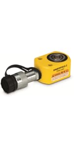 Enerpac RCS-101 Single-Acting Low-Height Hydraulic Cylinder with 10 Ton Capacity, Single Port, 1 ...