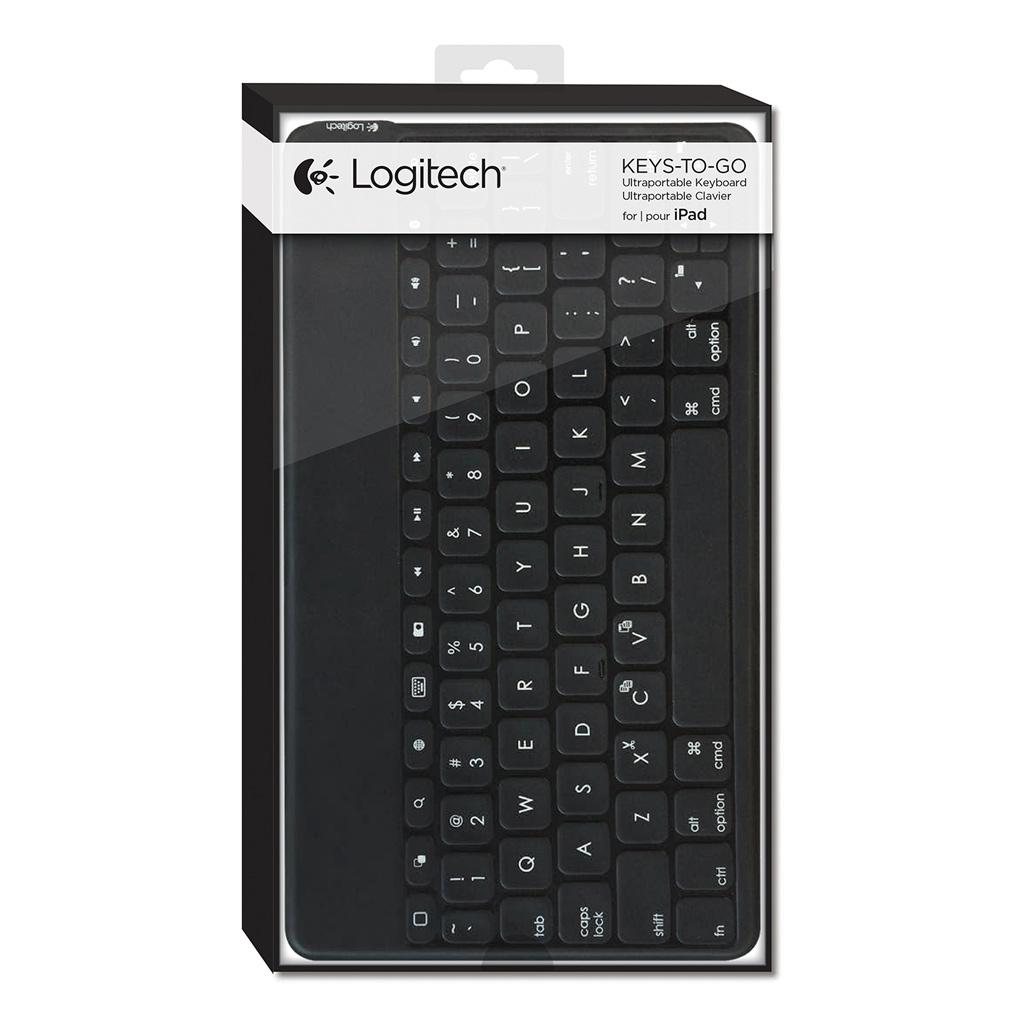 Logitech Keys-to-Go Ultra-Portable Bluetooth Keyboard for iPad, Black ...